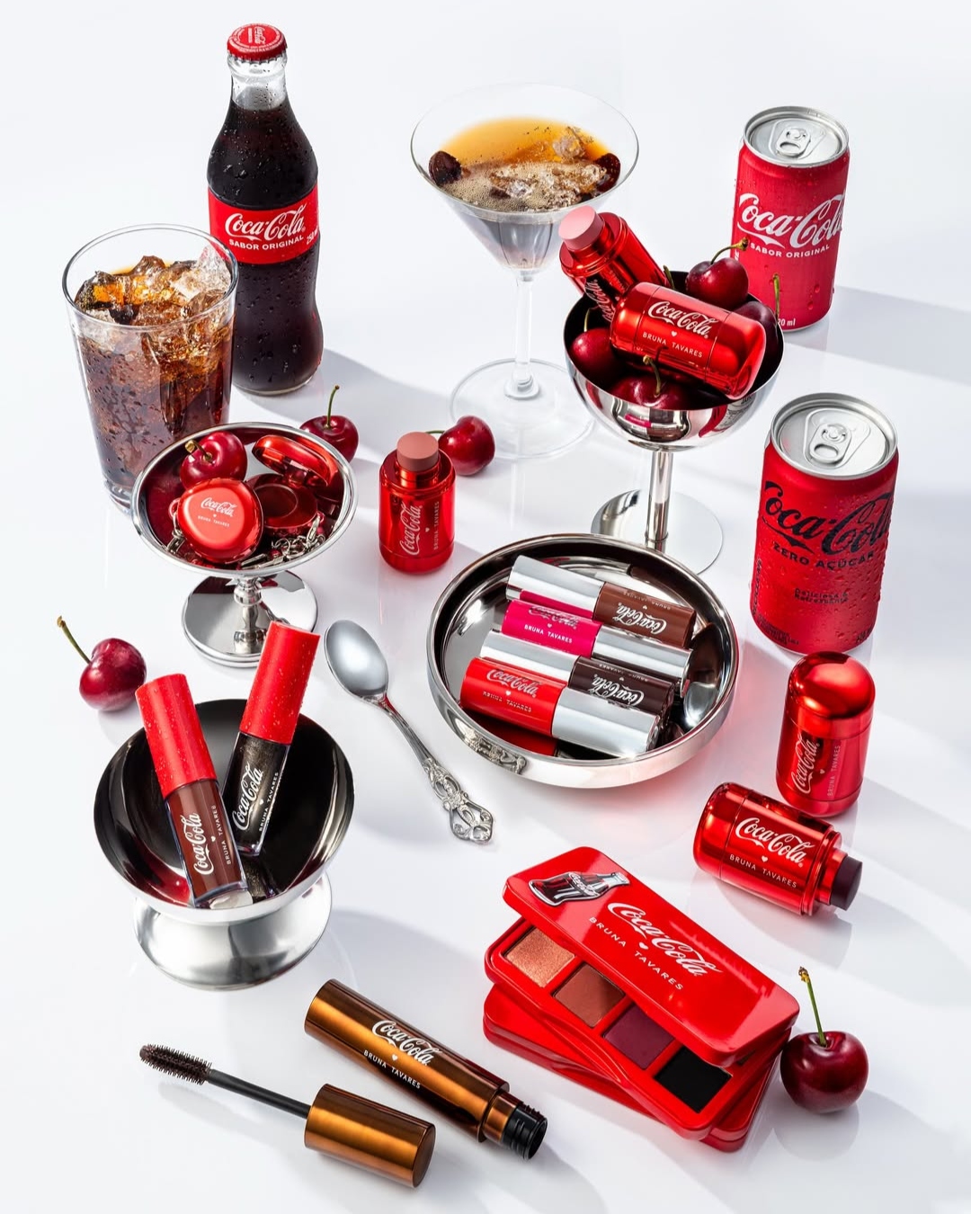 Bruna Tavares e Coca-Cola lançam coleção inédita de maquiagem inspirada ...